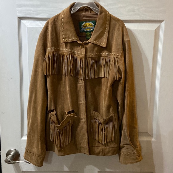Cabela's | Jackets & Coats | Vintage Cabelas For Women Leather Fringe Jacket | Poshmark